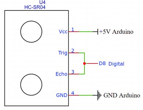 Conexões Entre O Sensor De Distância Ultrassônico Hc Sr04 E O Arduino Download Scientific Diagram