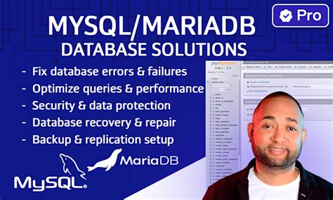 Fix Optimize And Troubleshoot Mysql Mariadb Database Issues By Jesussuarez Fiverr