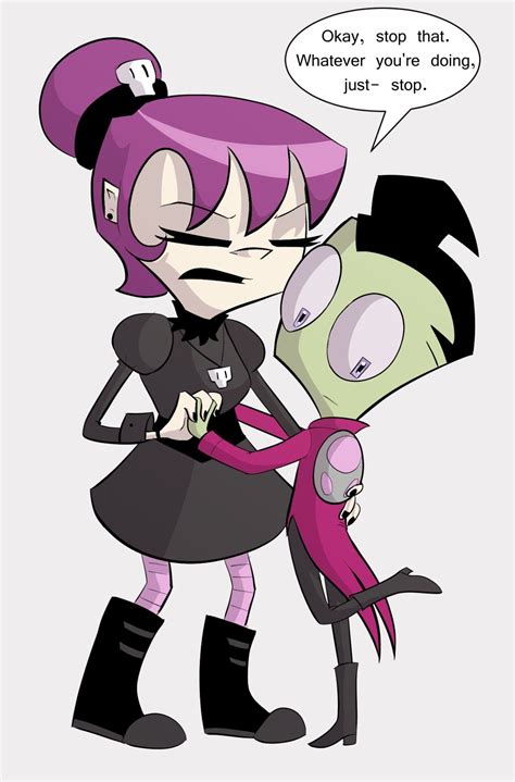 Zim And Gaz Dancing Xd Invader Zim Characters Invader Zim
