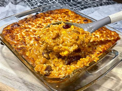 Easy Cheesy Bean And Rice Casserole — Okcveggie Vegetarian Recipes