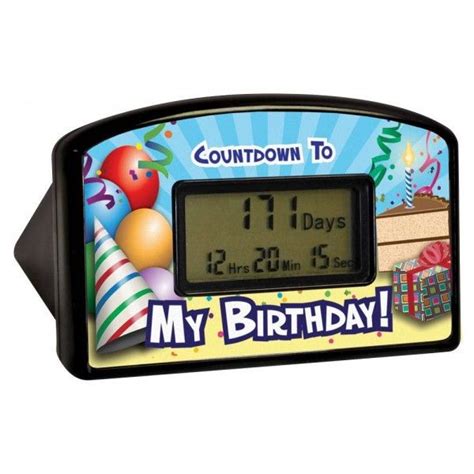 with the birthday countdown timer you can start dropping hints for what