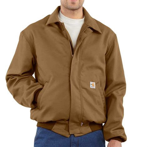 Mens Flame Resistant All Season Bomber Jacket Frj020 Carhartt
