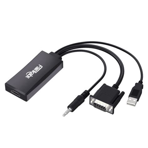 Getuscart Fairikabe Vga To Hdmi Adapter With Audio Pc Vga Output