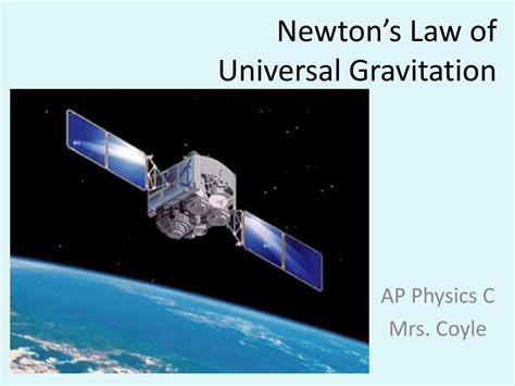 Ppt Newtons Law Of Universal Gravitation Powerpoint Presentation Id358167
