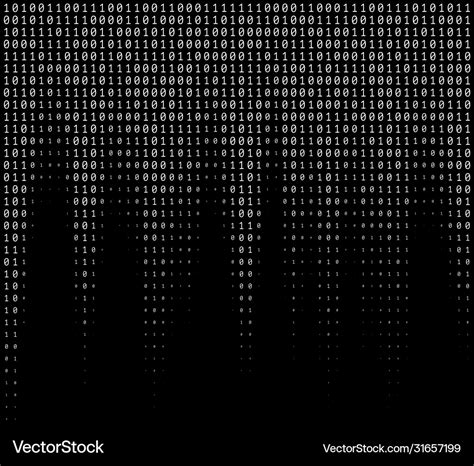 Binary Numbers Texture Royalty Free Vector Image