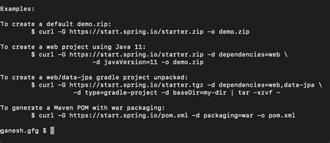 Spring Initializr Geeksforgeeks
