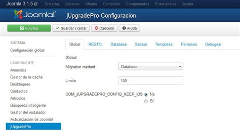 ¿marco sí o no en jupgrade com jupgradepro config keep ids