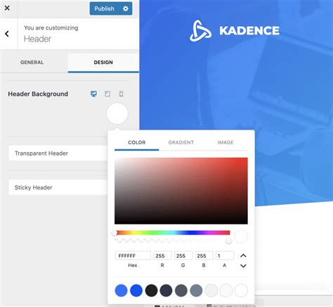 How To Customize The Kadence Header Kadence WP Documentation