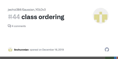 class ordering · issue 44 · jwchoi384 gaussian yolov3 · github