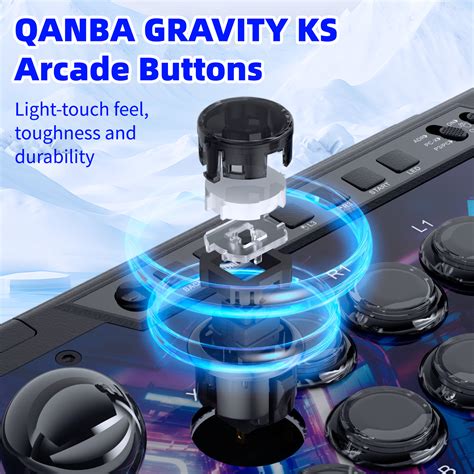 Qanba Q3 Obsidian Arcade Joystick Silent Multifunction Edition Fro Pc