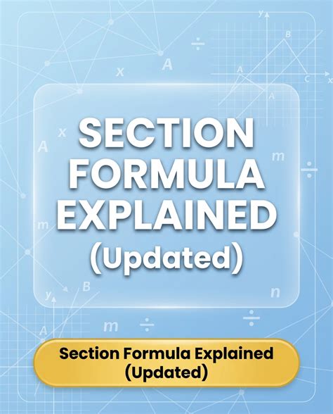 Section Formula Explained