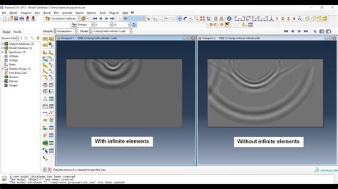 Wave Propagation With And Without The Infinite Elements In Abaqus Youtube