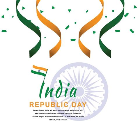 India Republic Day Celebration Template Design 4837252 Vector Art At