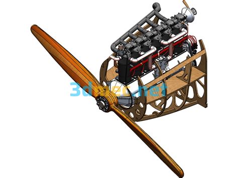 Engine Engine 3d Model Solidworks