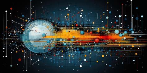 Premium Ai Image An Artwork That Is A Visual Representation Of A Complex Algorithm Or