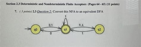 Solved Section 23 Deterministic And Nondeterministic Finite