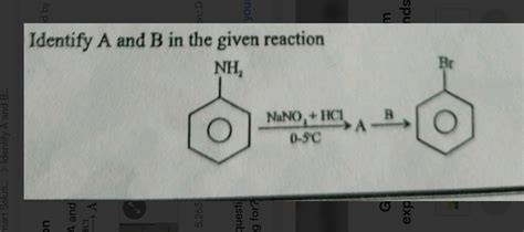 Identify A and B in the given reaction \xrightarrow [ O ] { + \infty }..