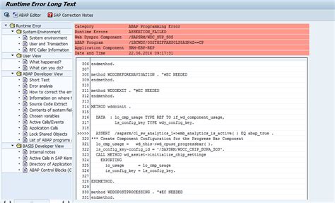 Solved The Assert Condition Was Violated Dump Sap Community