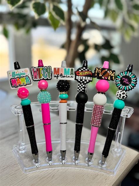 Mom Themed Beaded Pens Ballpoint Pen Focal Beads Grandma Office
