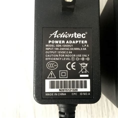 Actiontec Genuine 12v 2a Ac Adapter Std 12020u1 Robotics Bangladesh