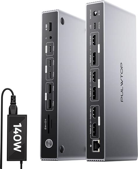 Displaylink Docking Station Pulwtop Usb C Displaylink Dock Triple Displays For