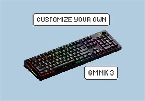 Customize Your Own GMMK Custom Full Size Hotswap Keyboard With Lubed Linear Tactile Or