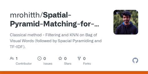 GitHub Mrohitth Spatial Pyramid Matching For Scene Classification Classical Method