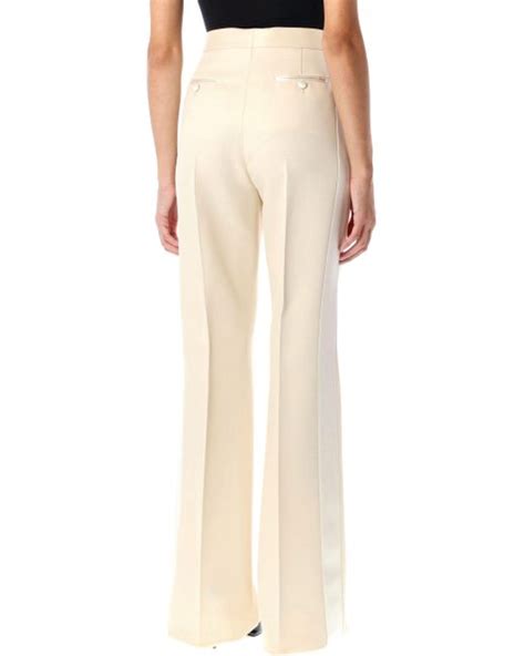 Tom Ford Tailored Tuxedo Pants In Natural For Men Lyst