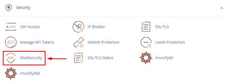 how to disable modsecurity in cpanel