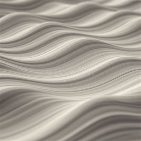 Undulating Waves Of Smooth Light Colored Material Create A Textured