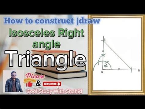 How To Draw An Isosceles Right Angle Triangle By Using Campass YouTube