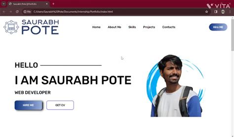Codsoft Internship Webdevelopment Saurabh Pote