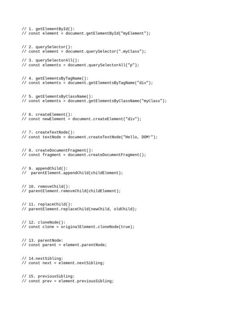 Dom Js Pdf Web Development Software Engineering