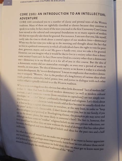 Core 2101 An Introduciion Io An Iniellectual