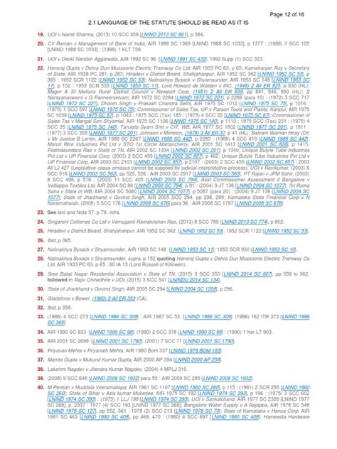 Page 12 Of 16 21 Language Of The Statute Should Be Read As It Is Pdf