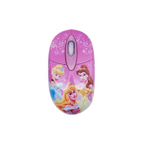 Disney Princess Optical Usb Mouse Pink Cinderella Aurora Belle