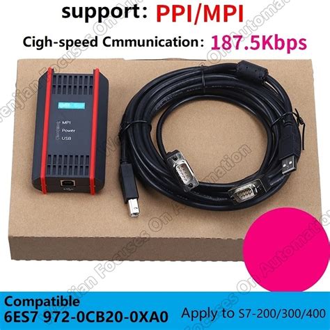 ES CB XA USB MPI Programming Cable To MPI DP PPI Network Adapter S