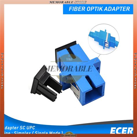 Jual Adapter Sambungan Konektor Sc Upc Fiber Optik Ftth Catv Penyambung Antar Konektor Barel Fo