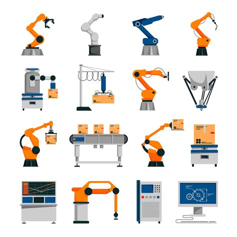 Automation Icons Set Vector Art At Vecteezy