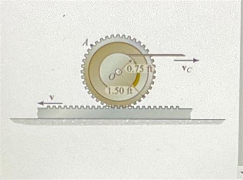 Solved Determine The Angular Velocity Of The Gear At The