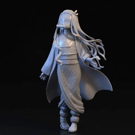 Nezuko Kamado Demon Slayer D Print Model STL Files High Quality Anime Figure Files