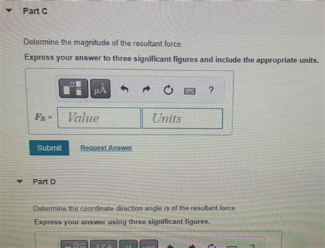 solved express f1 in cartesian vector form figure 1