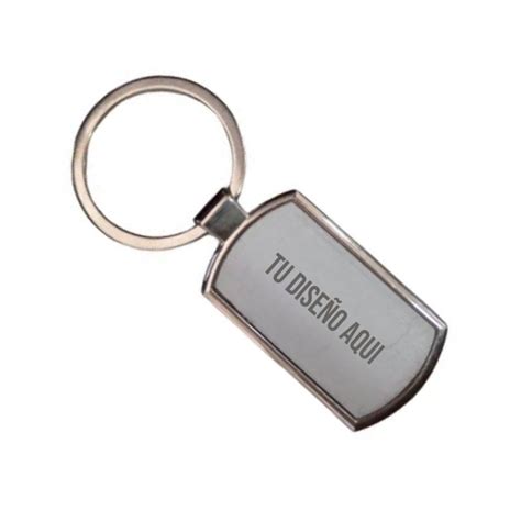 Llavero De Metal Personalizado Con Grabado Laser