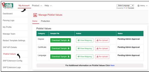 Picklist Values