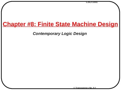 PPT Chapter Finite State Machine Design Contemporary Logic Design DOKUMEN TIPS