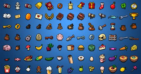 Food And Loot Icons 2d Icons Unity Asset Store