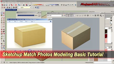 Sketchup Match Photos Modeling Basic Tutorial Youtube