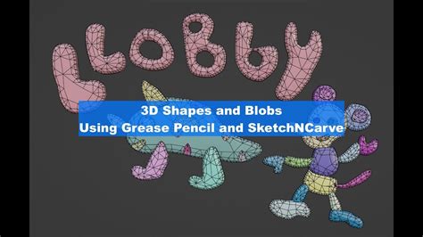 Bslive Shapes And Blobs Using Sketchncarve Addon In Blender Youtube