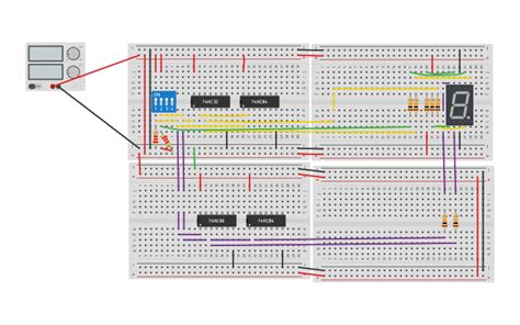 Circuit Design Display 7 Segmentos Hola Tinkercad