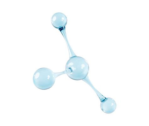 Premium Vector Glass Molecule Model 3d Abstract Molecular Structure Isolated On White